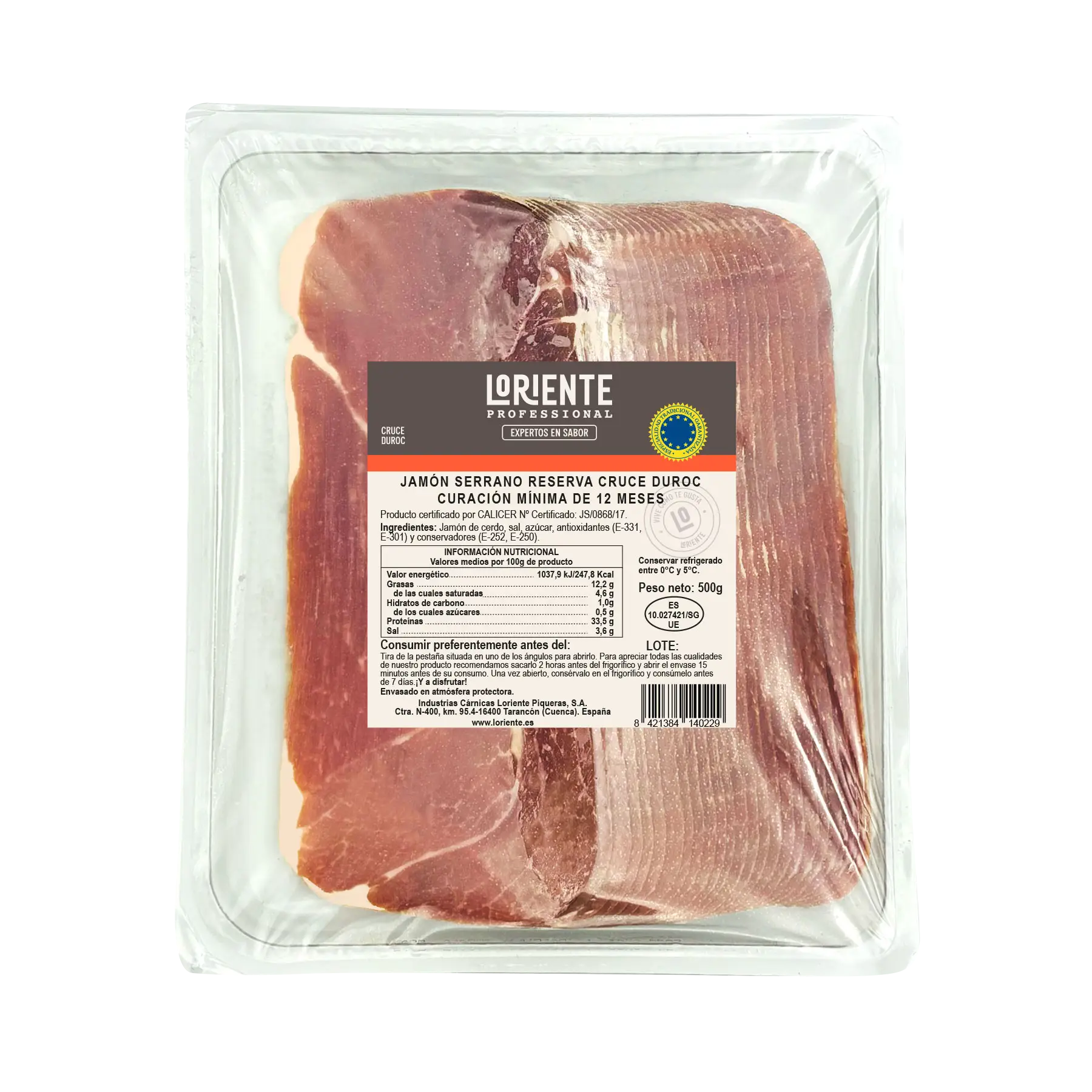 Jamón serrano 12 meses - Loriente Professional